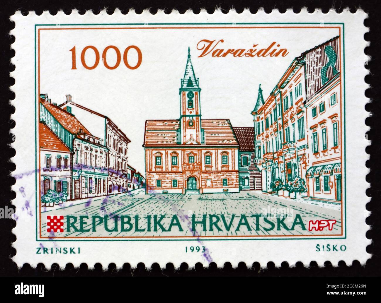 Croatian postage stamp hi-res stock photography and images - Alamy