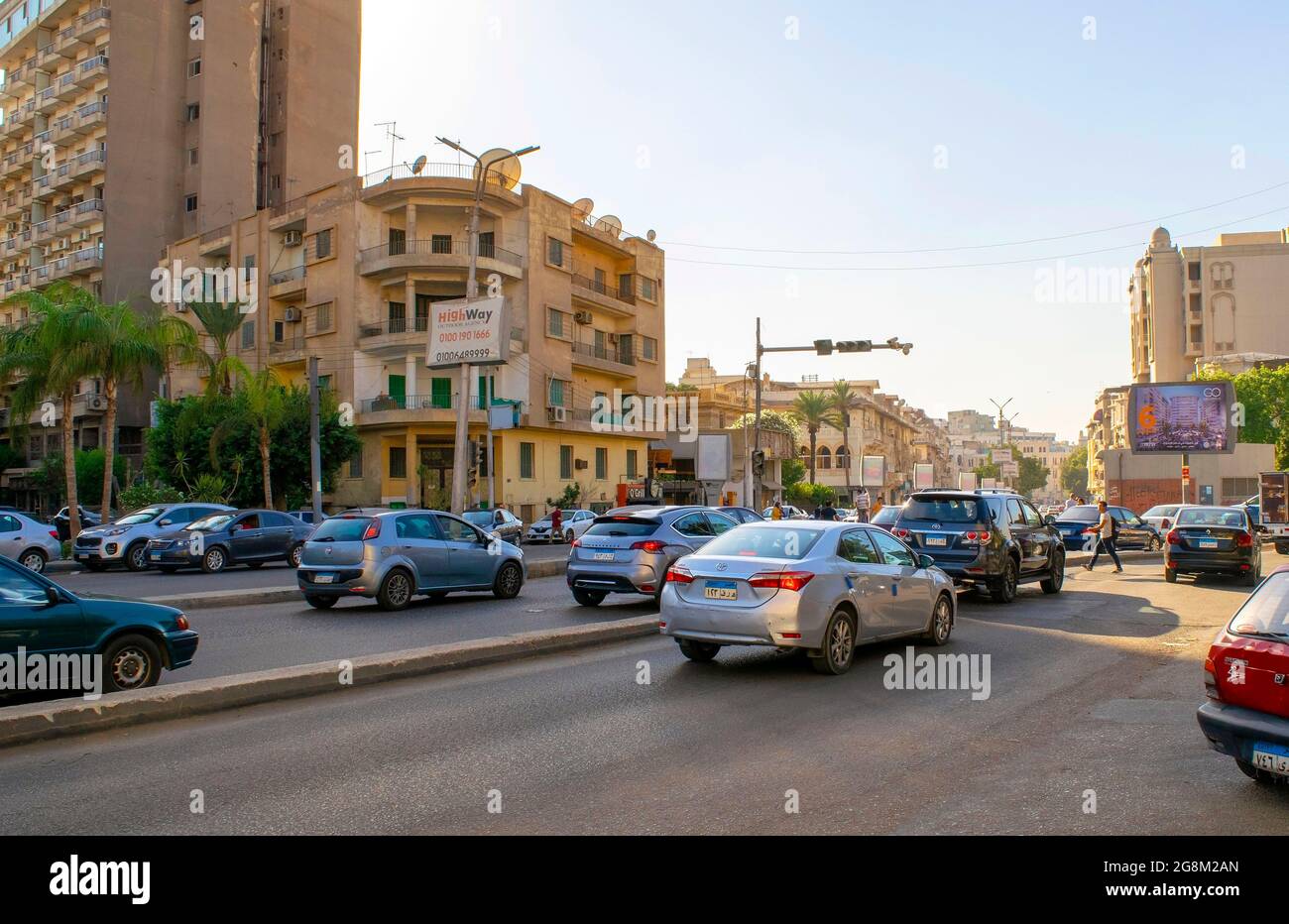 Cairo - Egypt - October 4, 2020: View of Cairo old historical ...