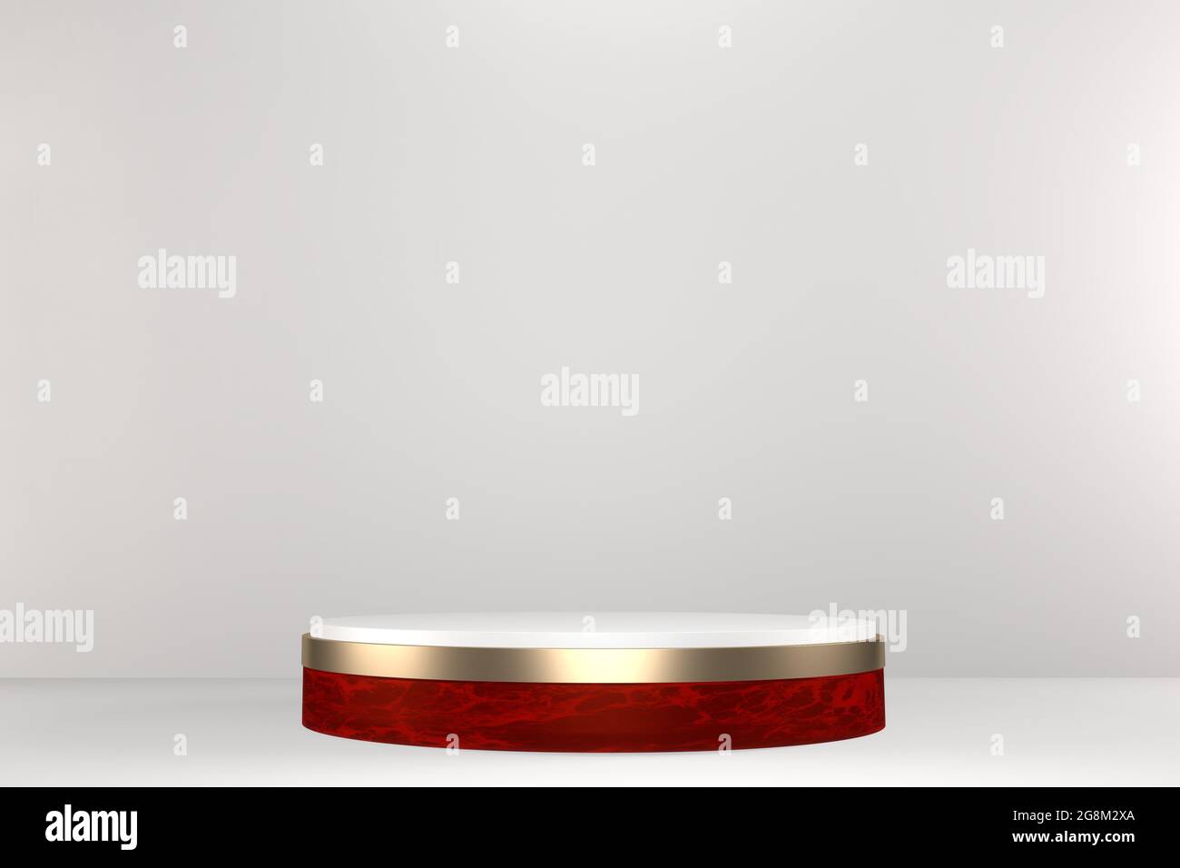The Red Japanese podium show cosmetic product geometric japan style.3D ...