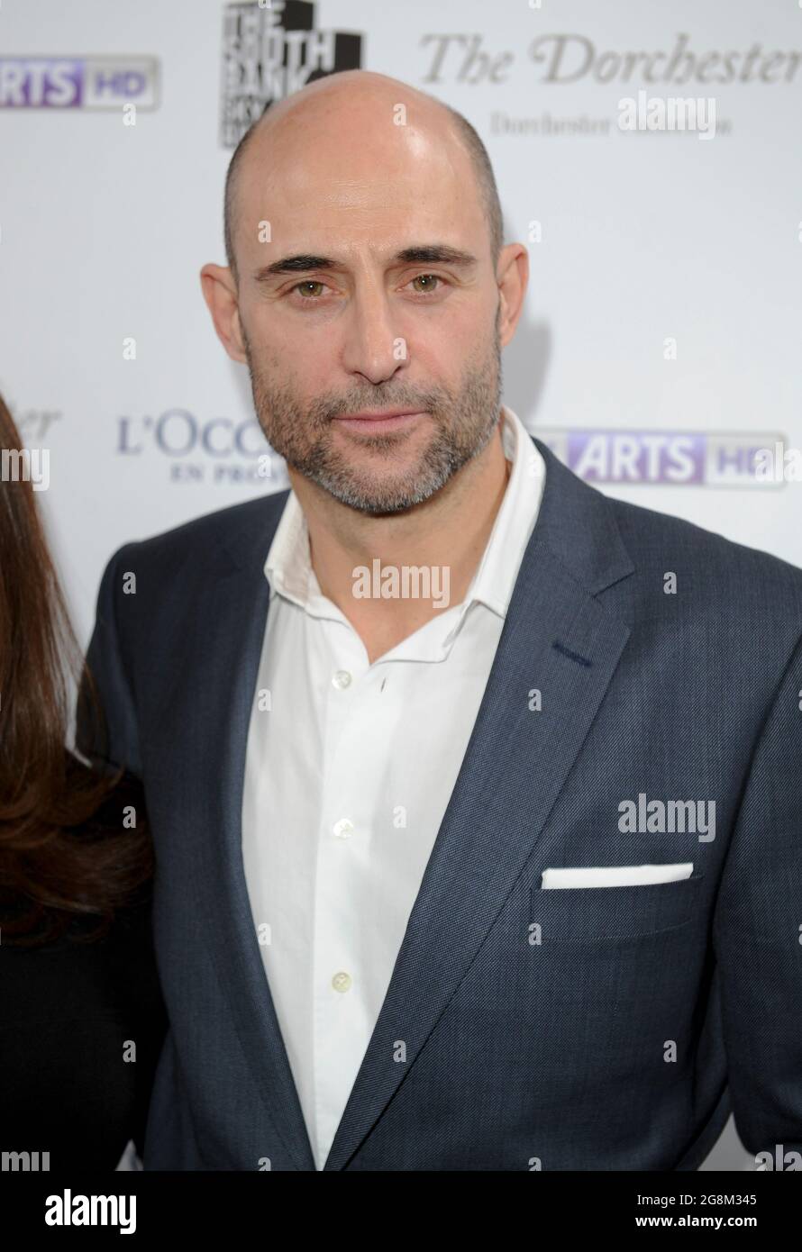 London, UK. Mark Strong at The South Bank Sky Arts Awards 2013, held at ...