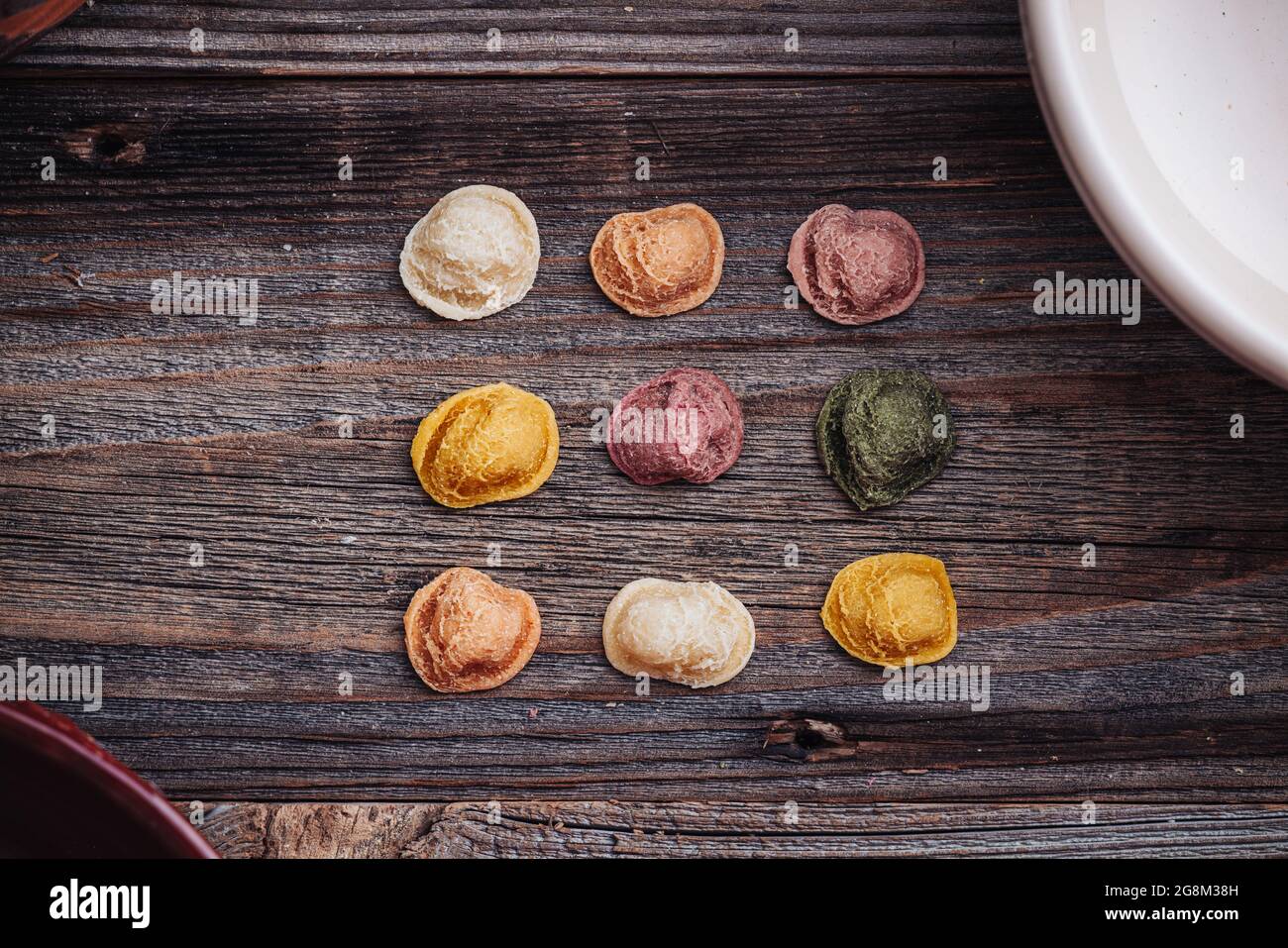 Hand made orecchiette pasta from Puglia, made with natural flavors like ...