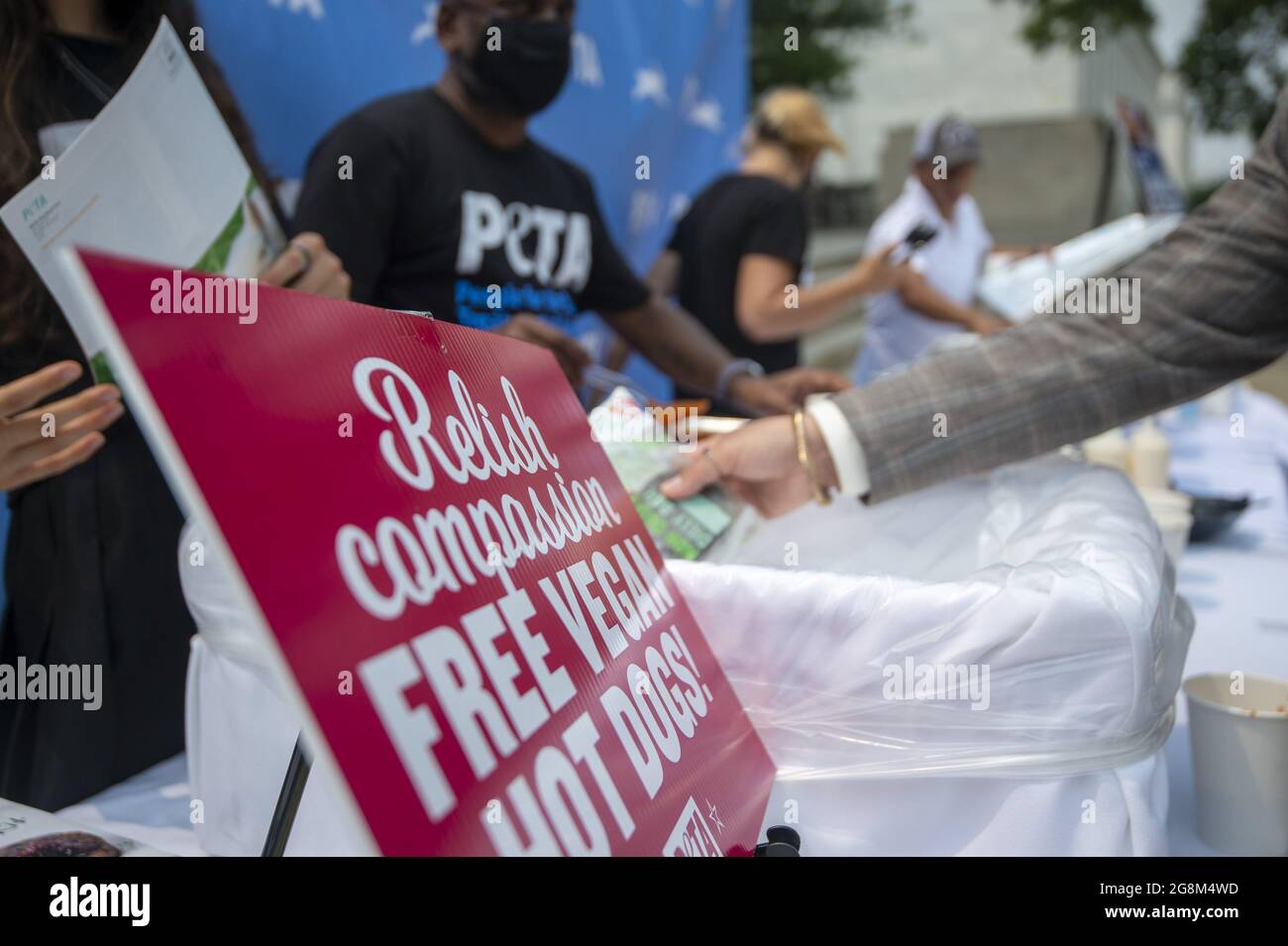 Washington, United States. 21st July, 2021. PETA holds their annual ...