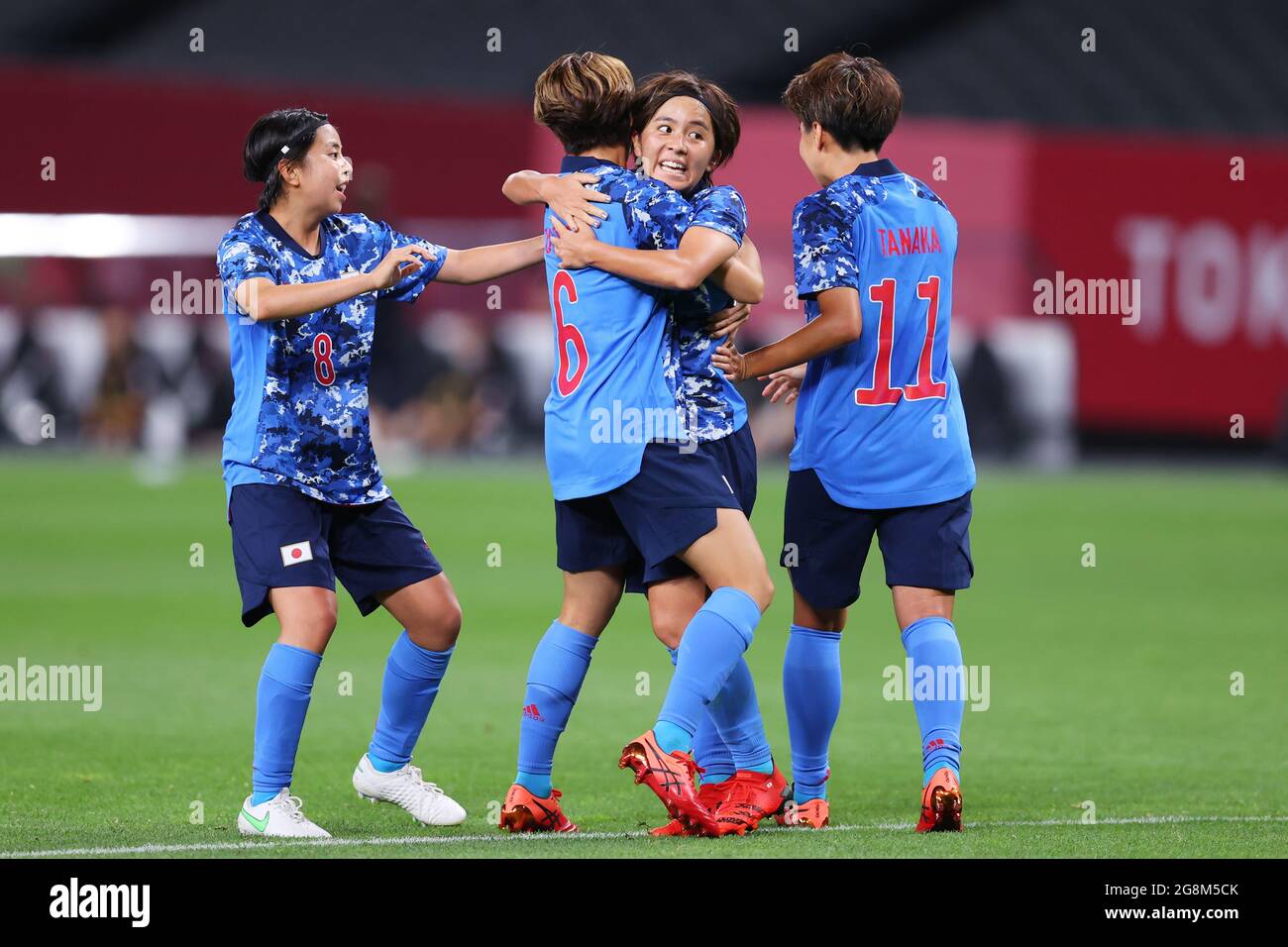 Hokkaido, Japan. 21st July, 2021. (L to R) Narumi Miura, Hina Sugita ...