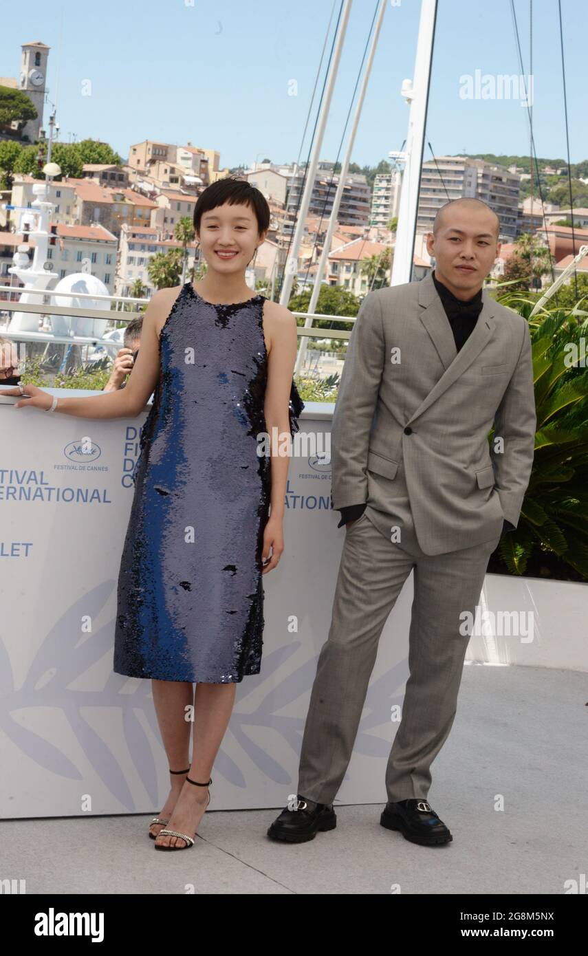 July 13, 2021, CANNES, France: CANNES, FRANCE - JULY 13: Miyi Huang and ...