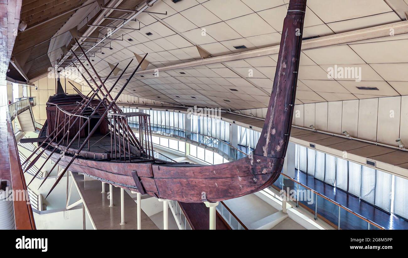 The Khufu ship is an intact full-size vessel from Ancient Egypt at the ...