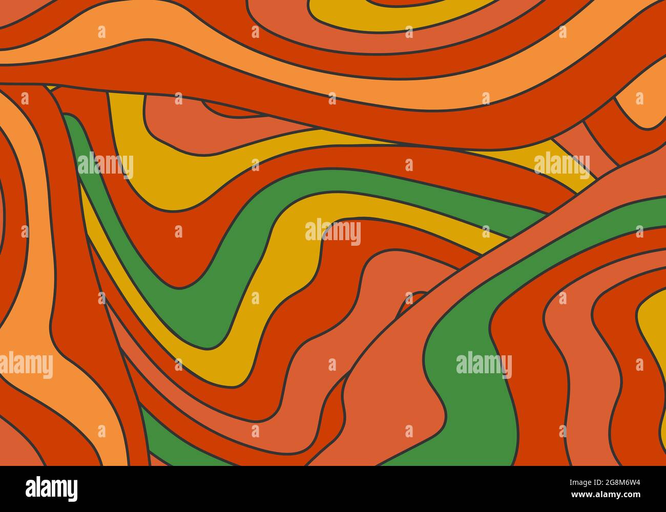 Abstract psychedelic groovy background. Vector illustration Stock ...