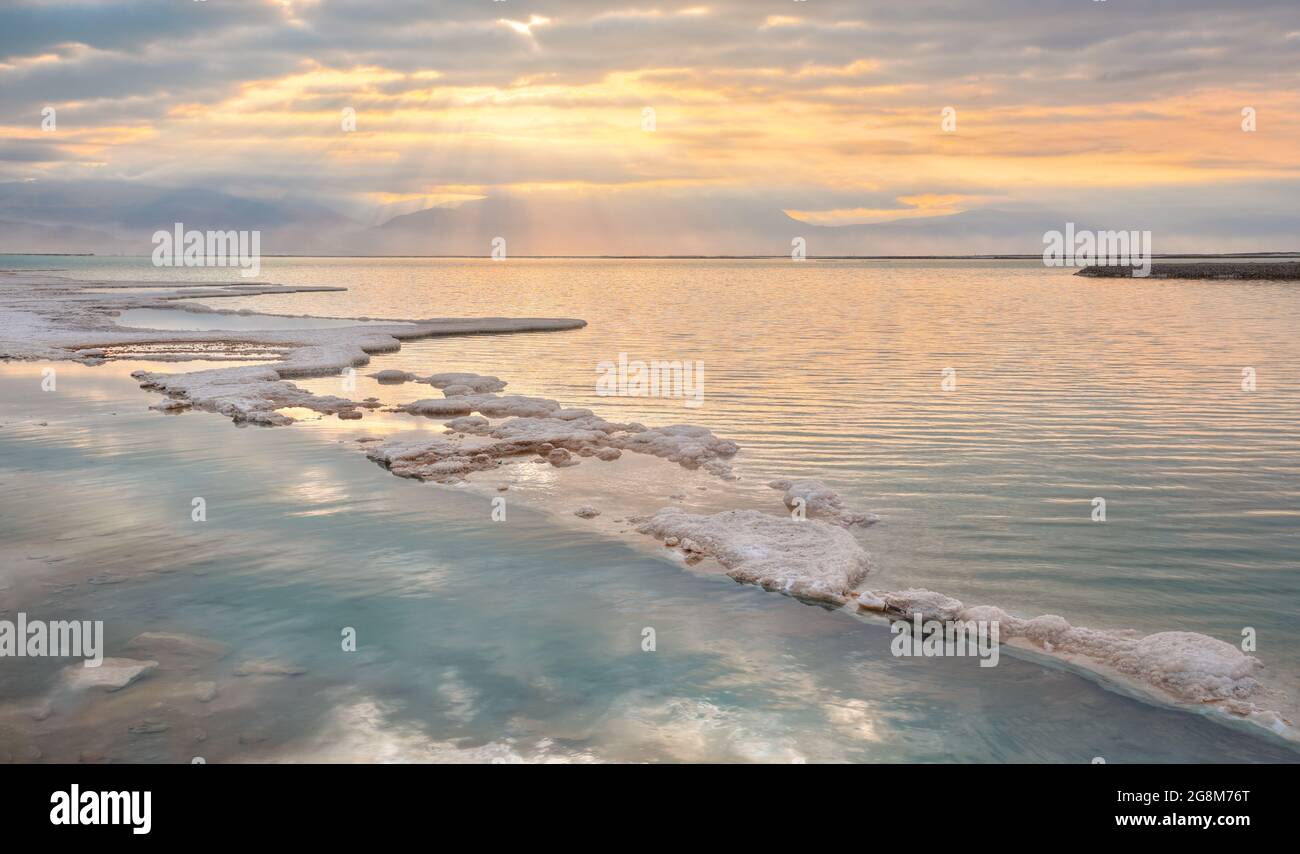 Dead sea salt pools israel hi-res stock photography and images - Alamy