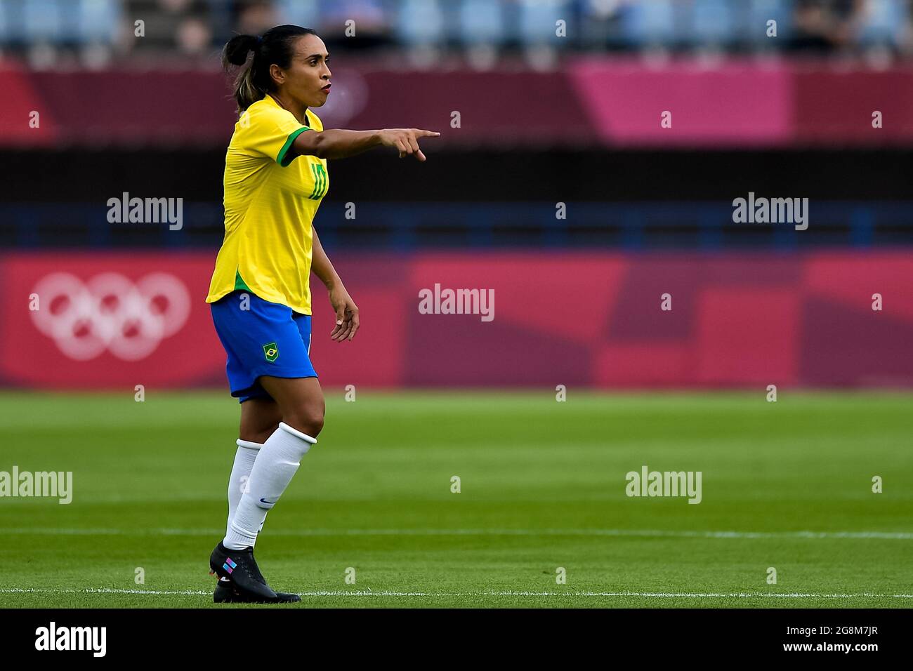 Rifu, Japan. 21st July, 2021. RIFU, JAPAN - JULY 21: Marta of Brazil ...