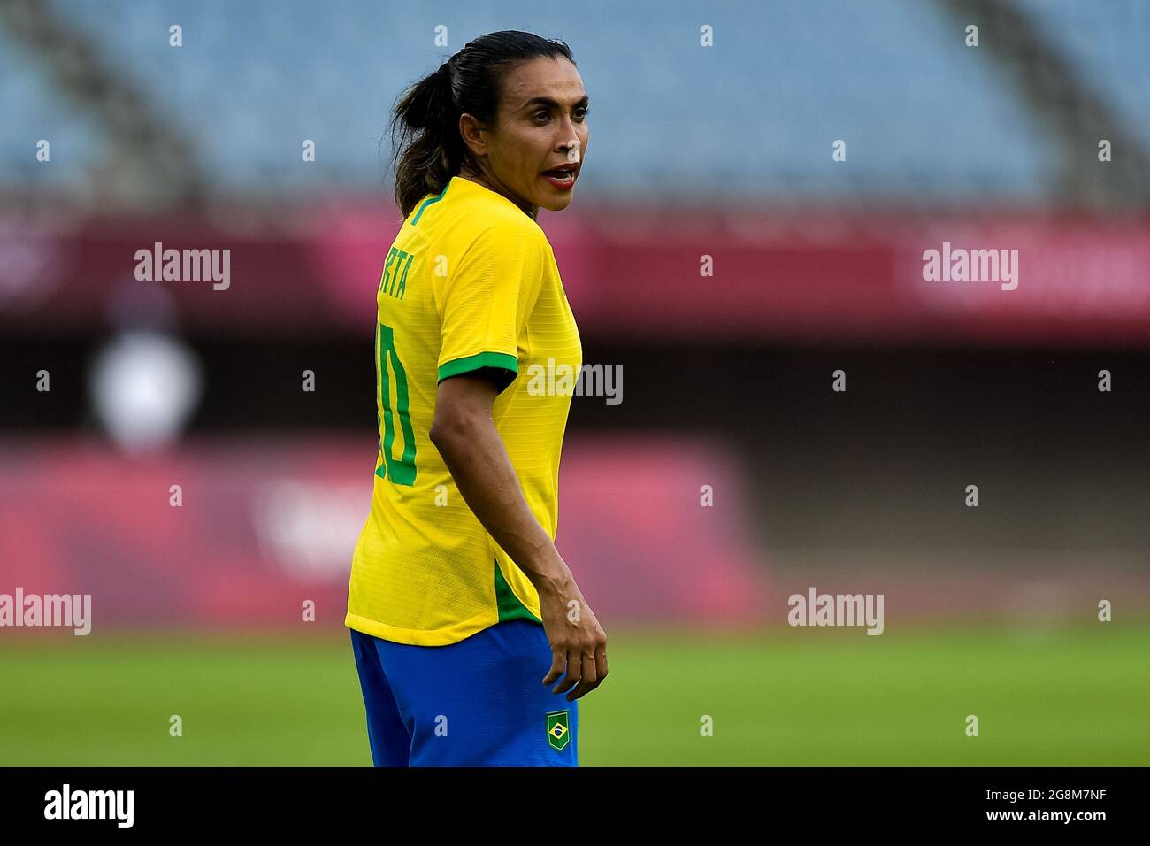 Rifu, Japan. 21st July, 2021. RIFU, JAPAN - JULY 21: Marta of Brazil ...