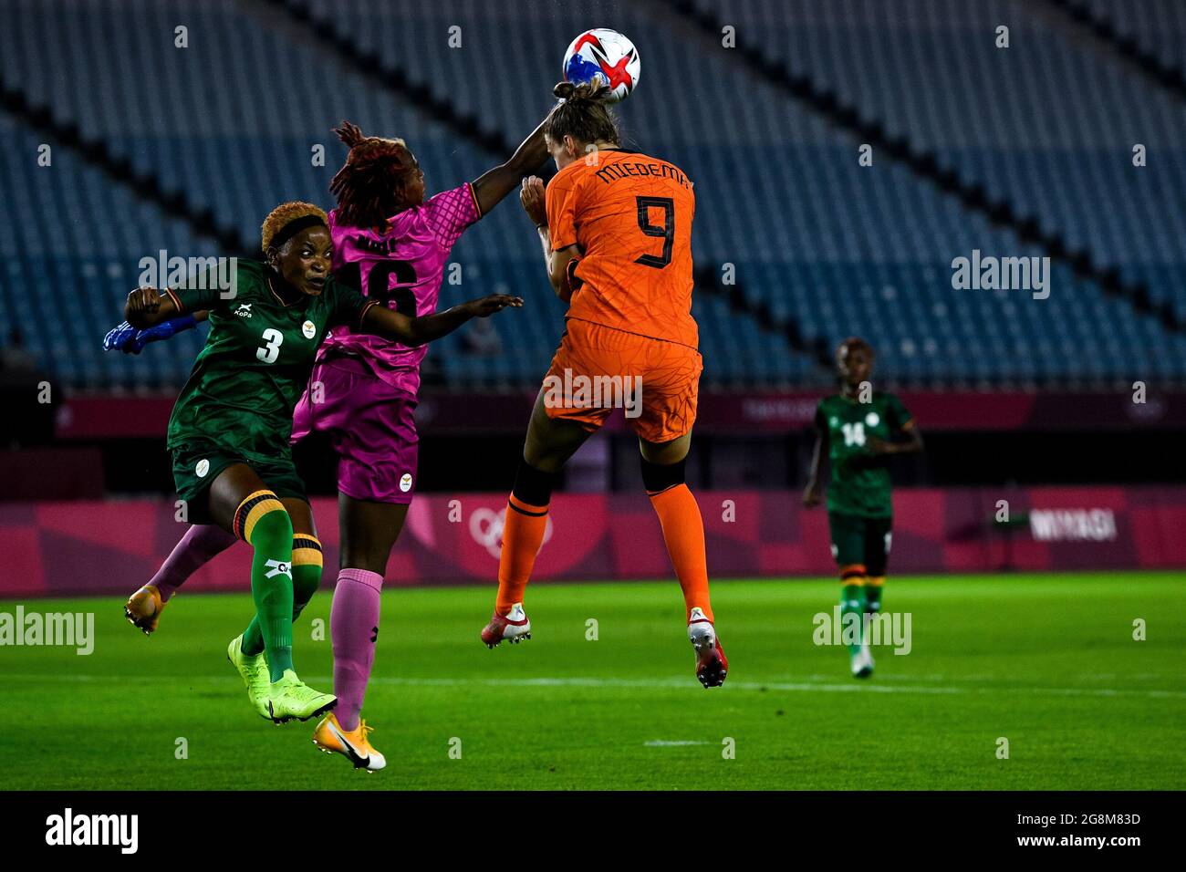 Rifu, Japan. 21st July, 2021. RIFU, JAPAN - JULY 21: Lushomo Mweemba of ...