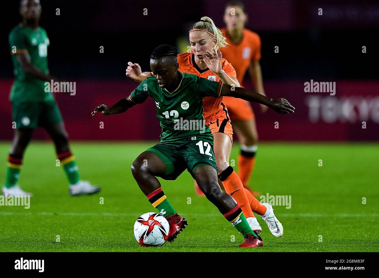 Rifu, Japan. 21st July, 2021. RIFU, JAPAN - JULY 21: Avell Chitundu of ...