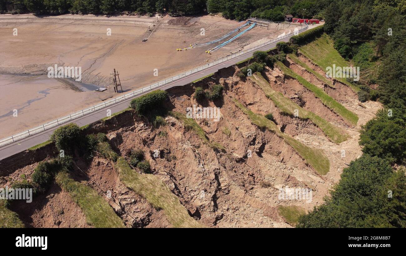 Euskirchen, Germany. 21st July, 2021. At Steinbachtalsperre the flood ...
