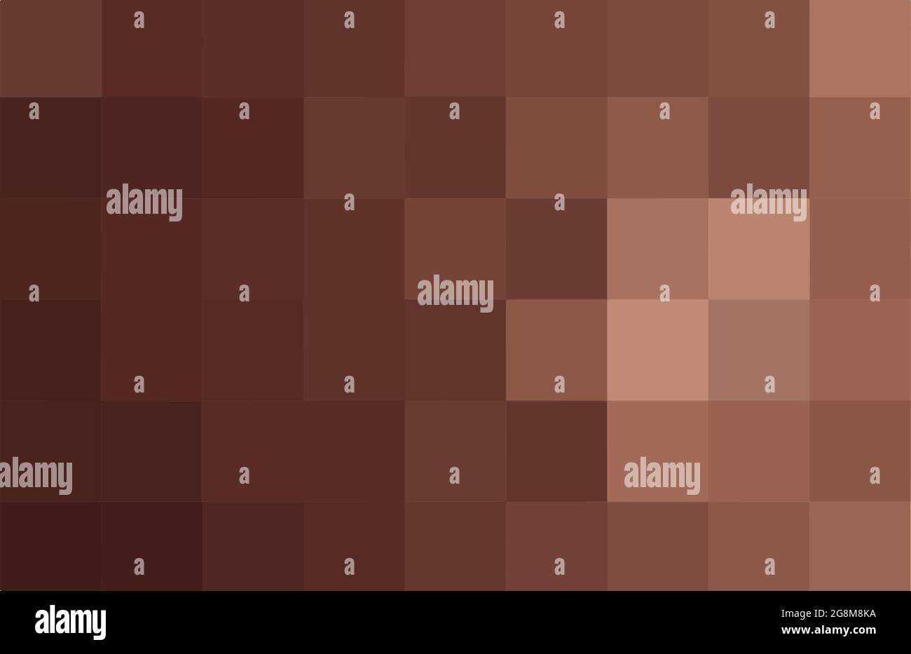 Abstract pixel brown background. Gold geometric texture from squares ...