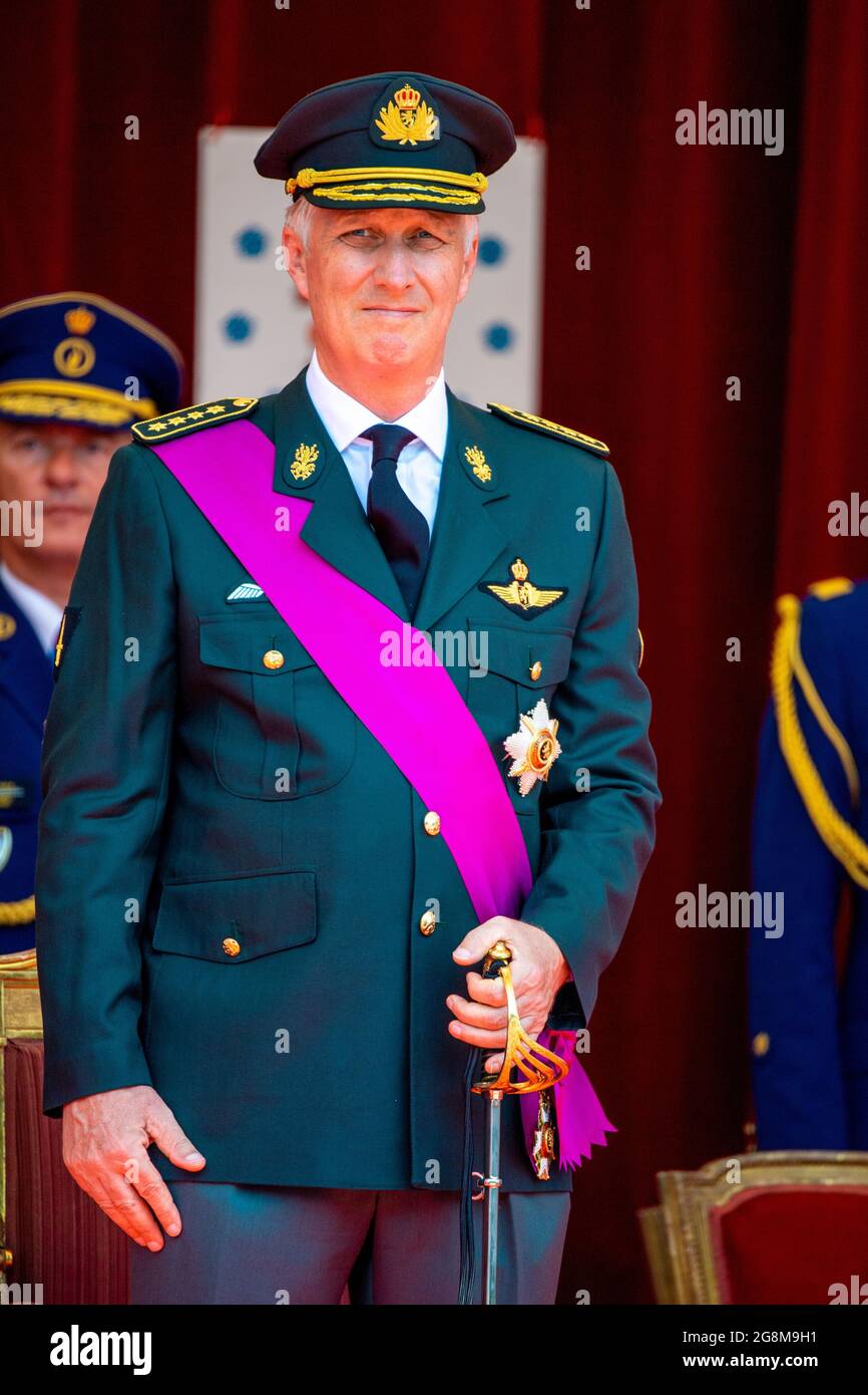 King Philippe, Filip of Belgium attending celebrations for Belgian ...