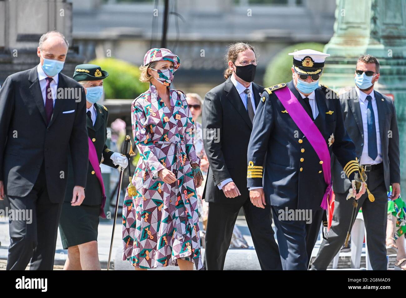 Prince Lorenz of Belgium, Princess Astrid of Belgium, Princess Delphine ...