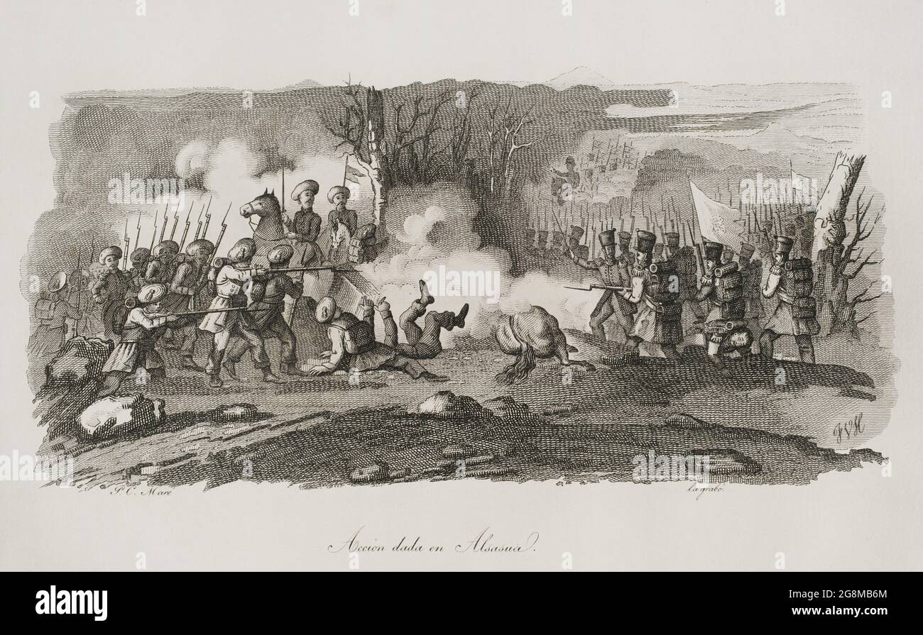 Spain. First Carlist War (1833-1840). Battle of Alsasua (April 22, 1834 ...