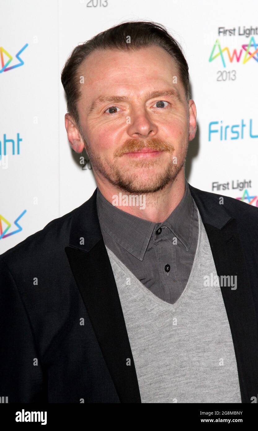 London, UK. Simon Pegg at the First Light Movie Awards 2013 at the ...