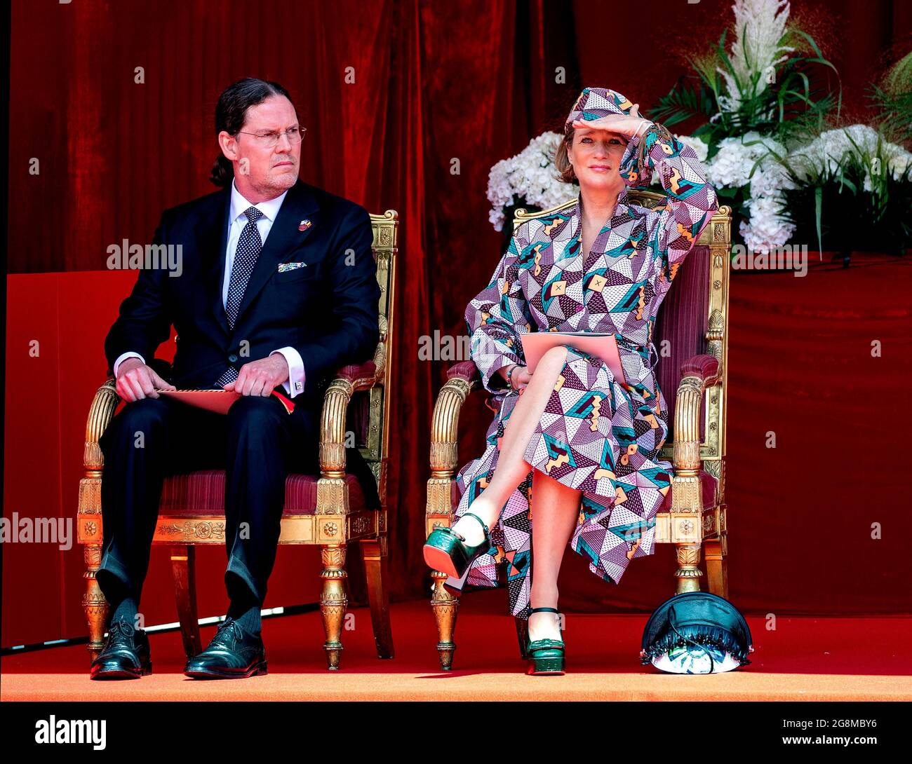 21-07-2021 Princess Delphine de Saxe-Cobourg and James (Jim) O'Hare ...