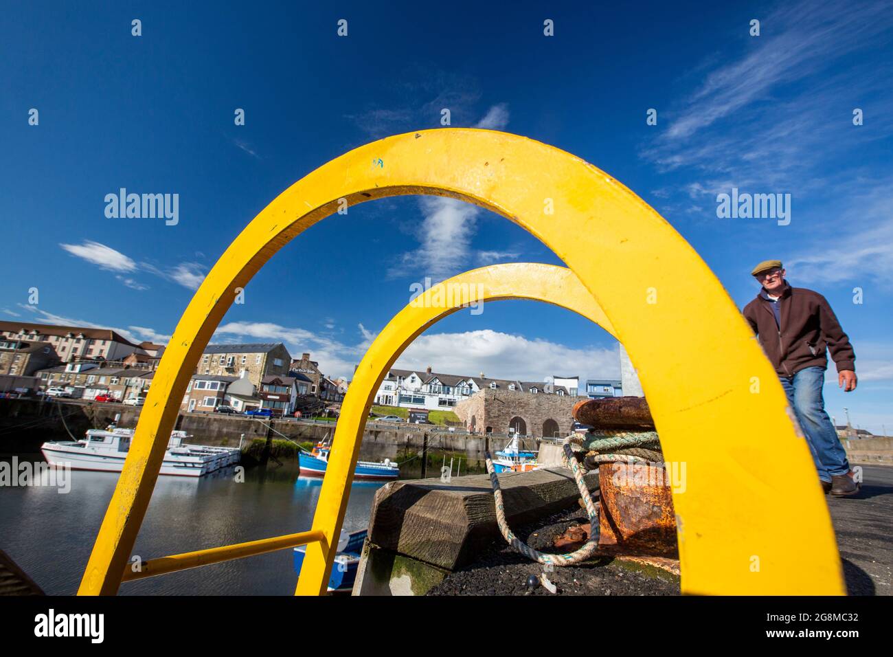 Seahouses harbour, Northumberland, UK Stock Photo - Alamy