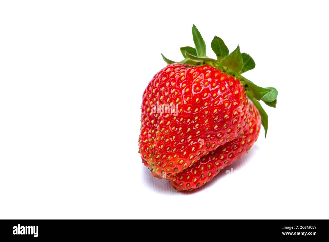 Strawberries on a white background. Strawberry isolate on a white ...