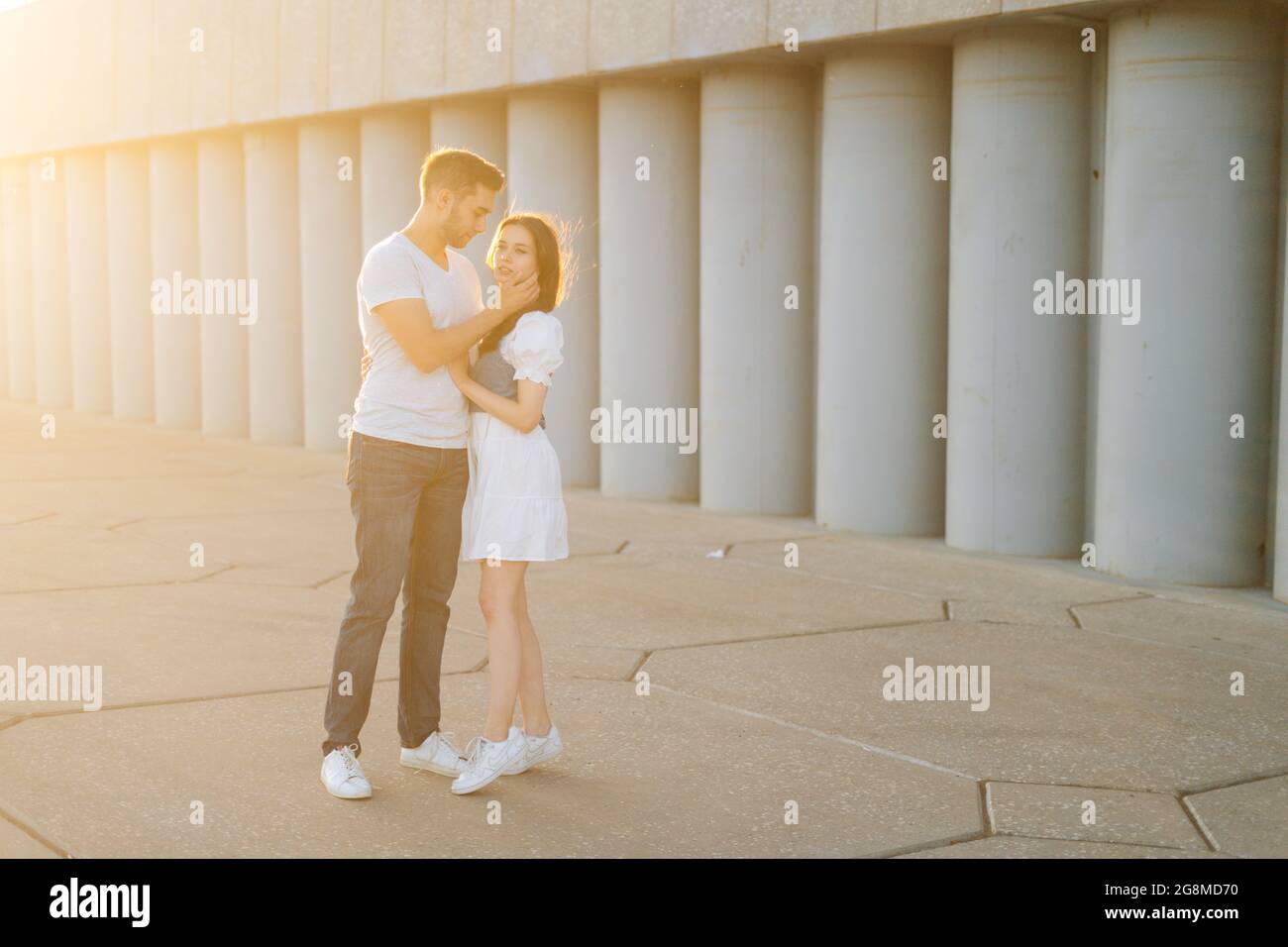 Hands On Neck When Kissing