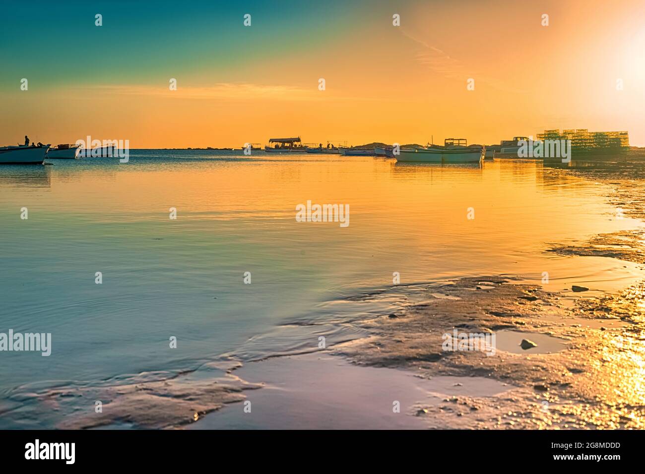 Wonderful views of the Mediterranean coast at sunrise Stock Photo - Alamy