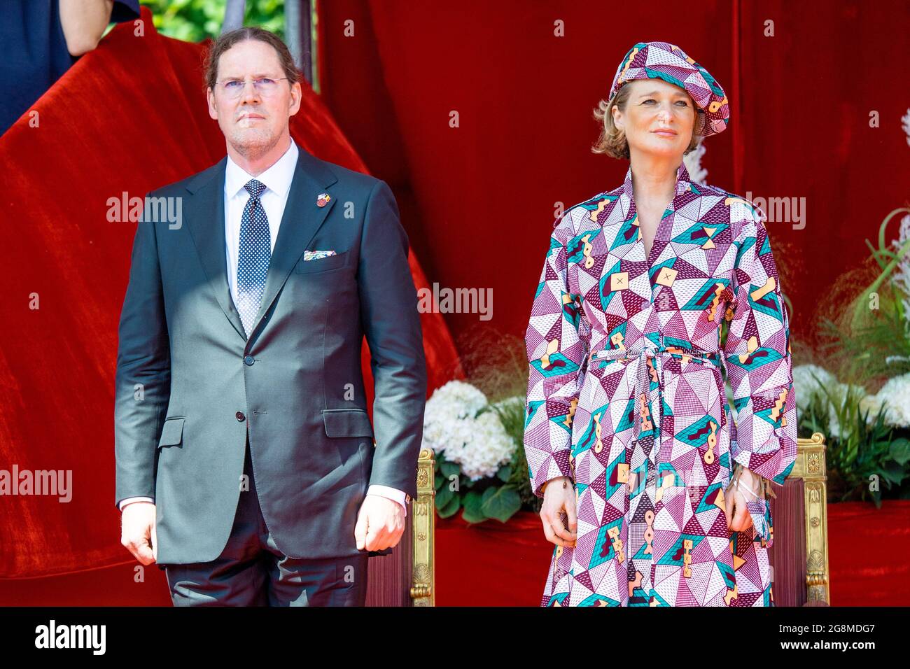 Princess Delphine with her partner Jim O’Hare attending celebrations ...
