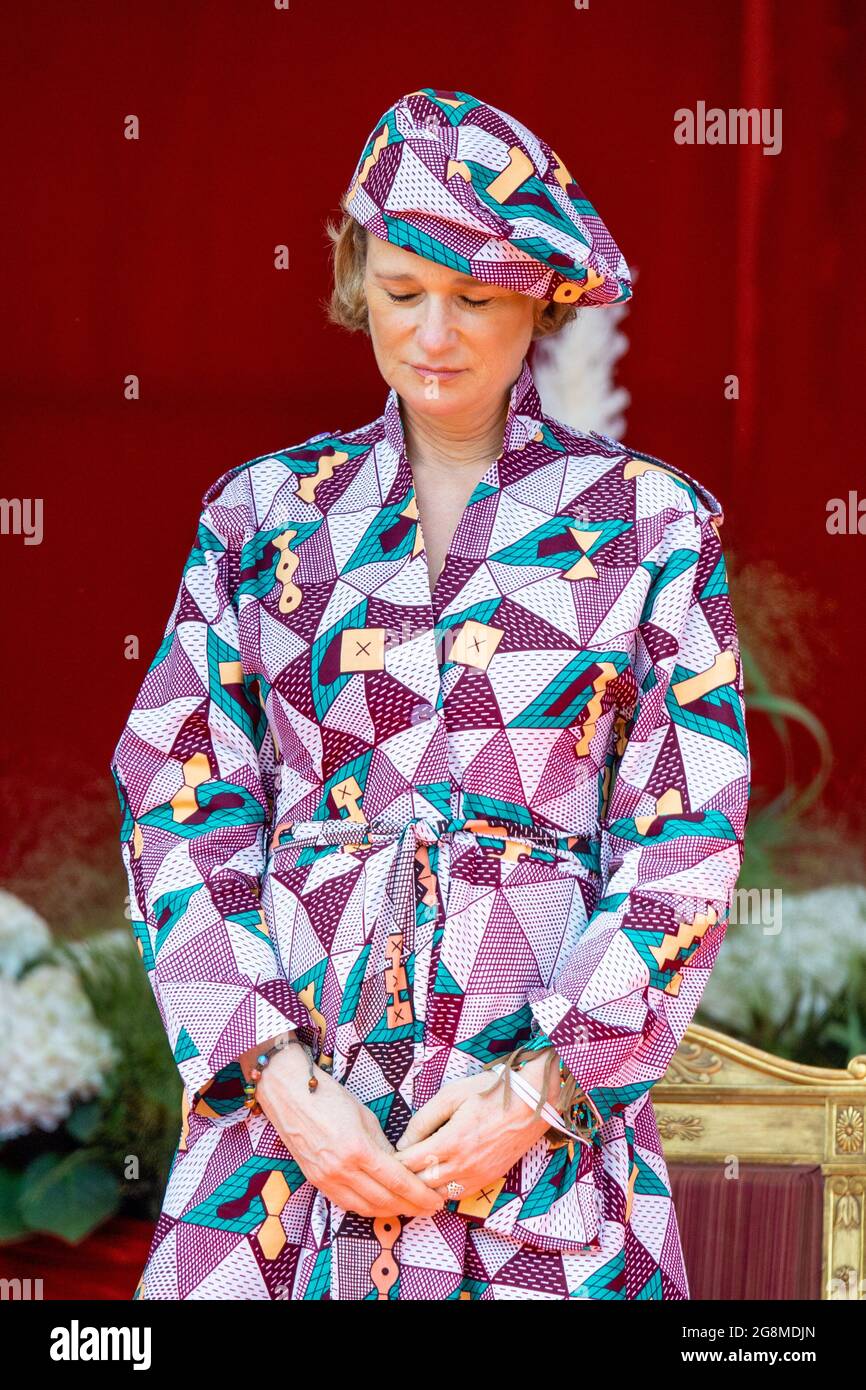 Princess Delphine attending celebrations for Belgian National Day 2021 ...