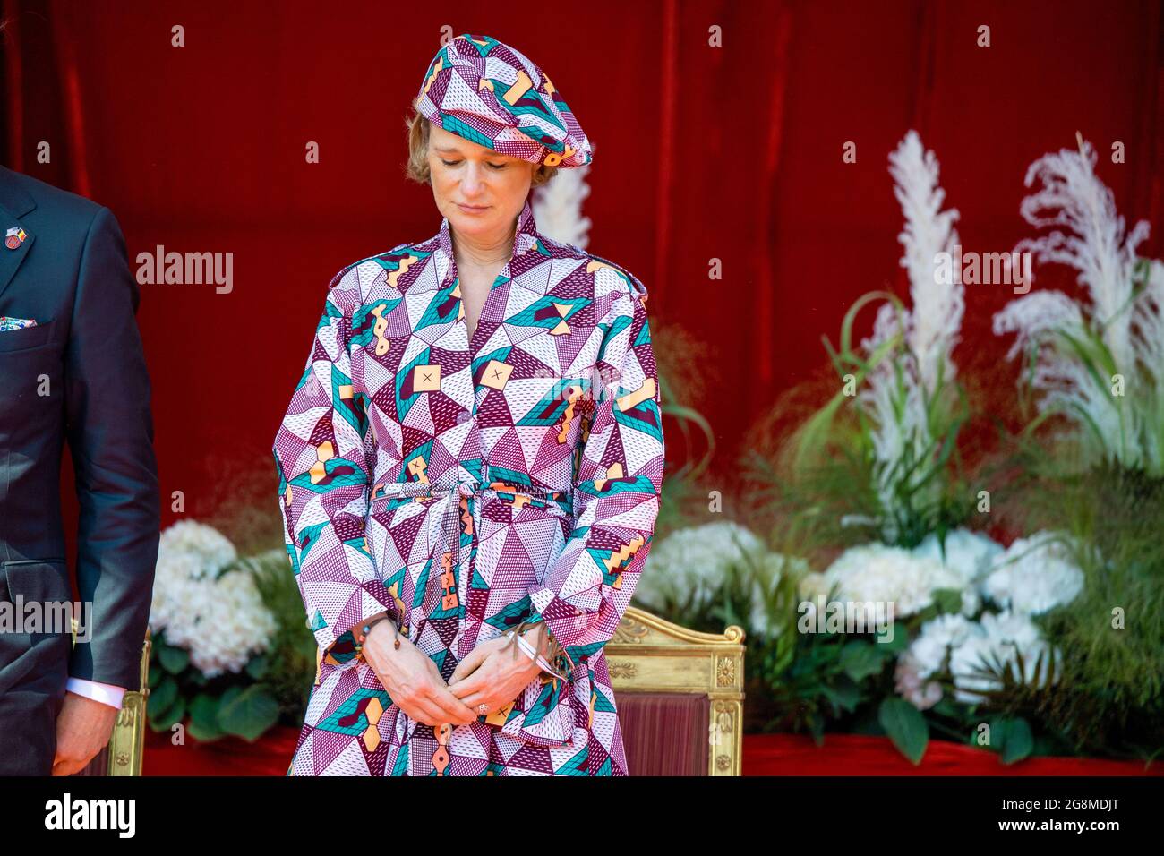 Princess Delphine attending celebrations for Belgian National Day 2021 ...