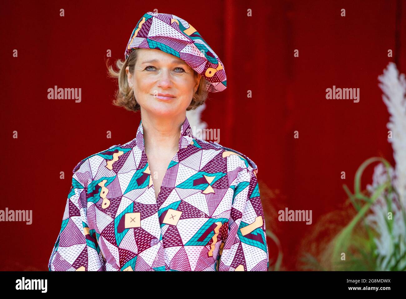 Princess Delphine attending celebrations for Belgian National Day 2021 ...