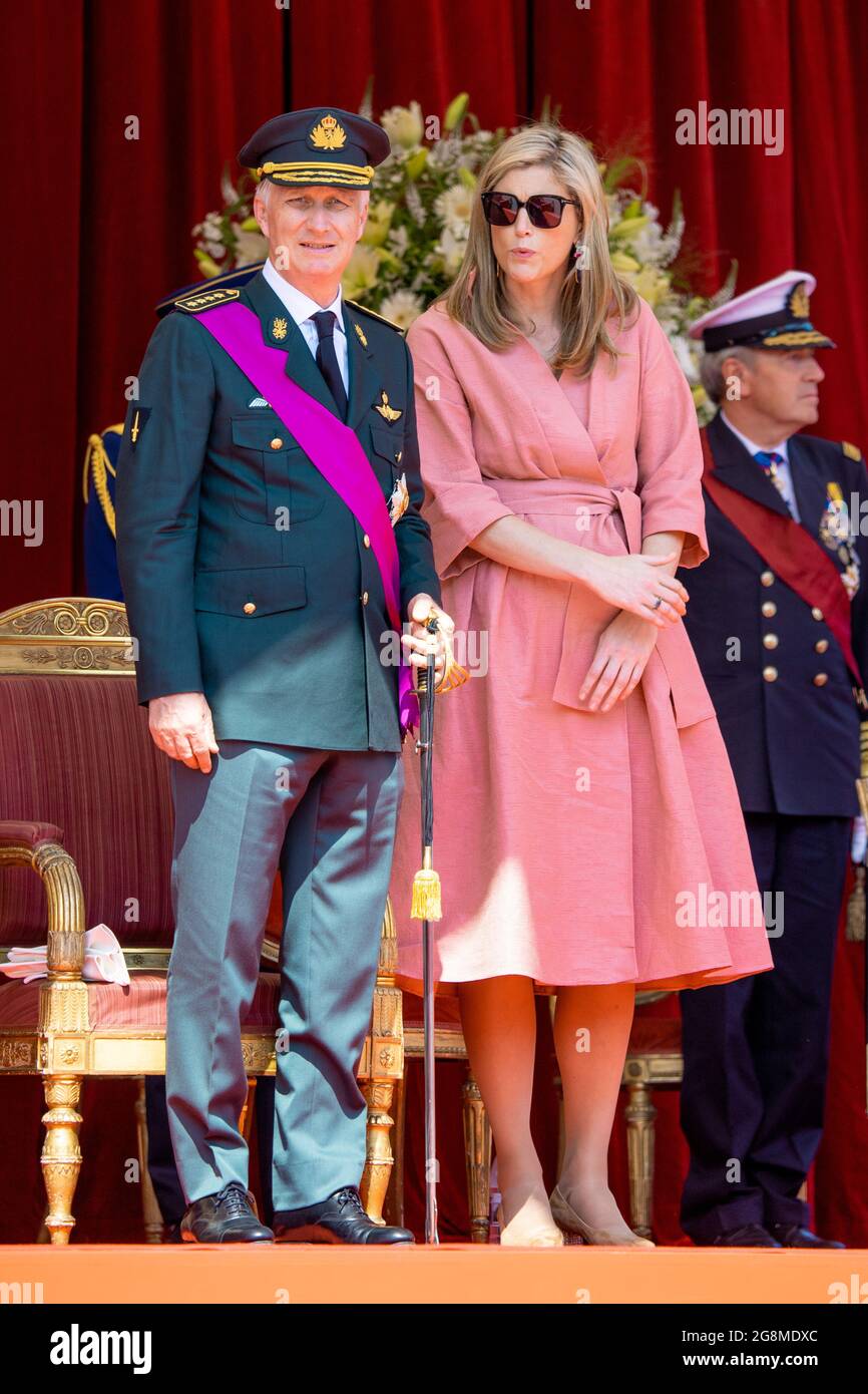 King Philippe, Filip of Belgium and Queen Mathilde with Prince Gabriel ...