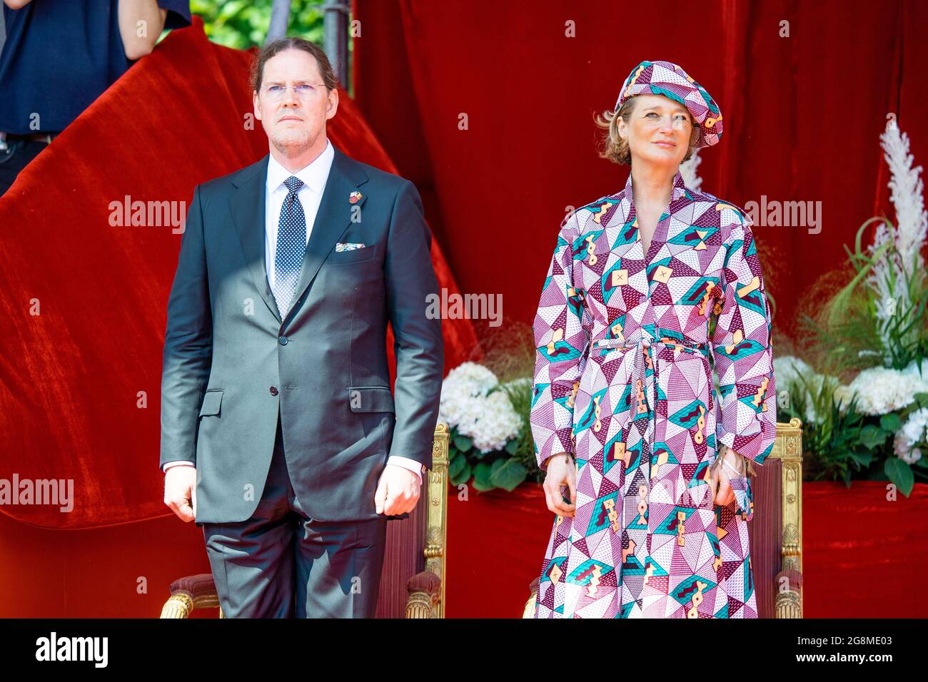 Princess Delphine with her partner Jim O’Hare attending celebrations ...