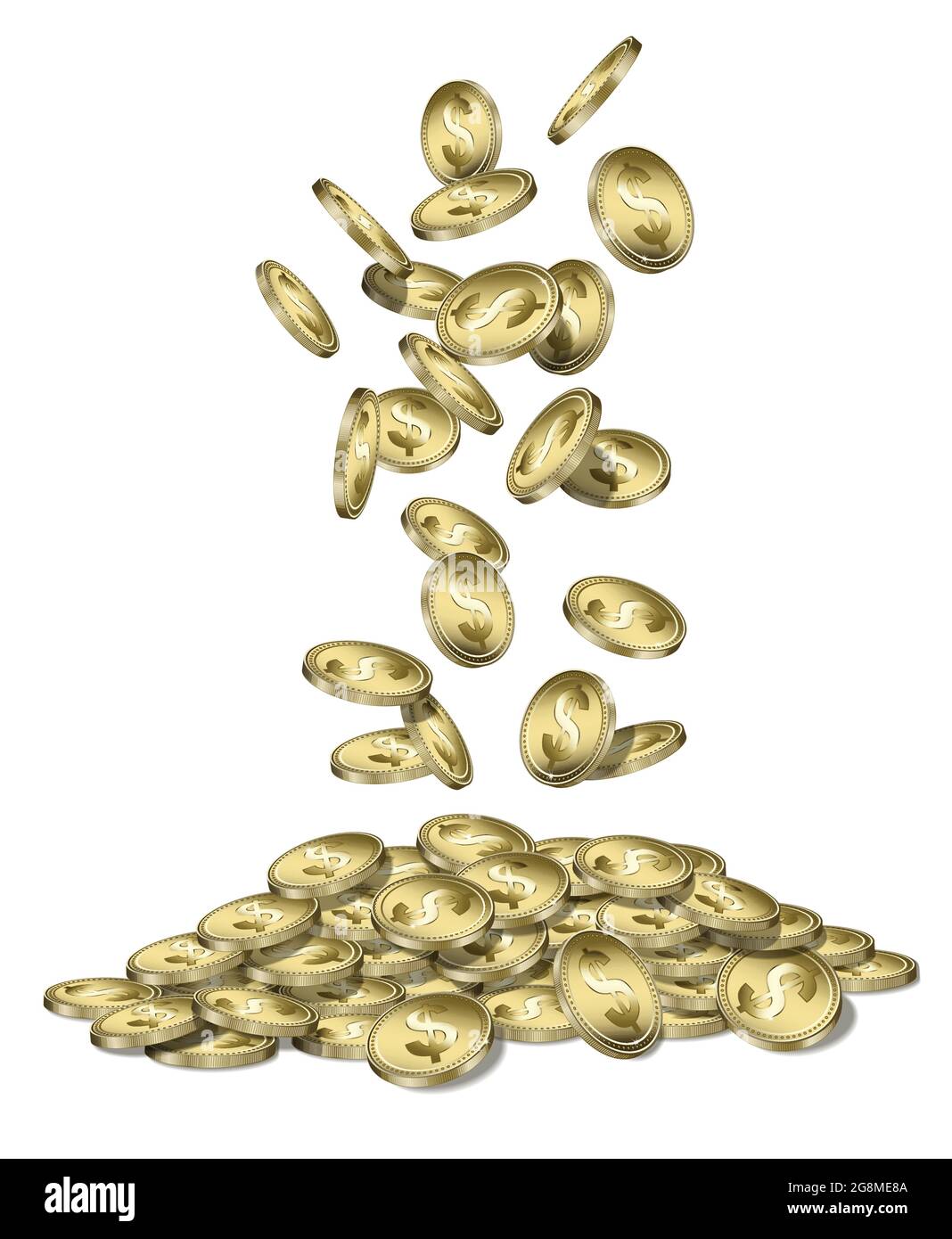 Gold Coins Clipart Falling