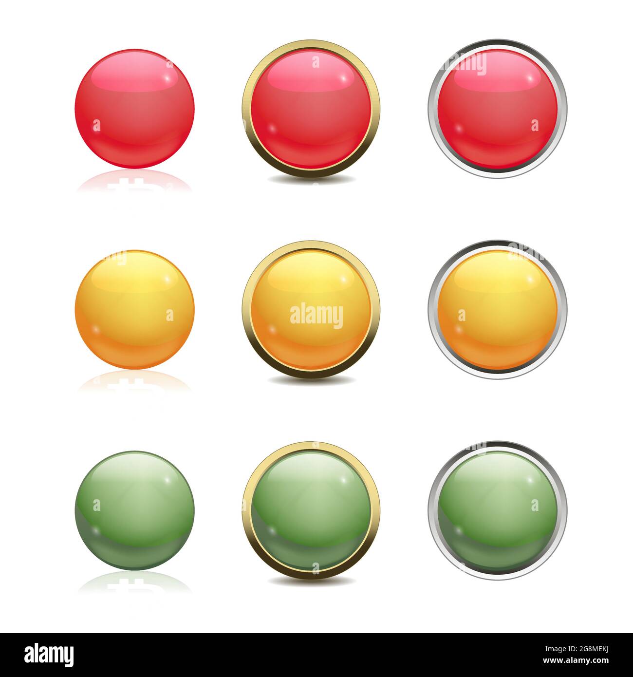 Plain Button Vector