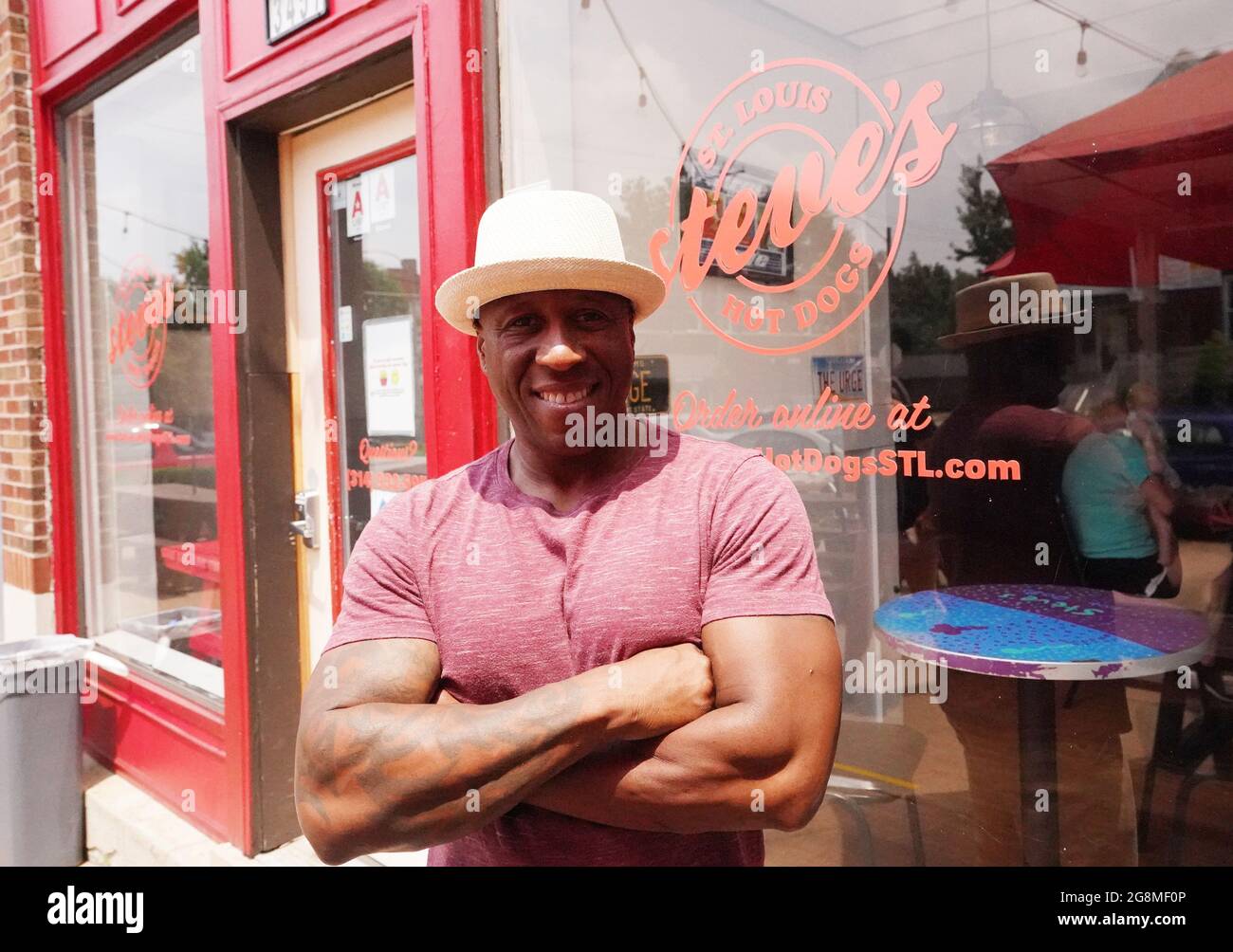 St. Louis, United States. 21st July, 2021. Steve Ewing, the lead singer ...