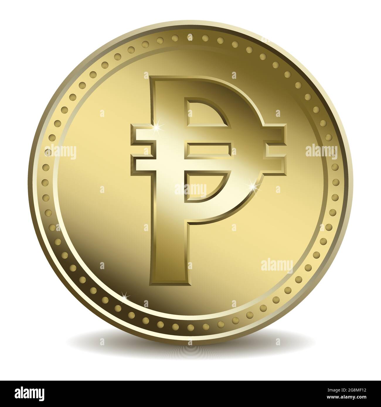 Vector illustration of Peso gold coin Stock Vector Image & Art - Alamy