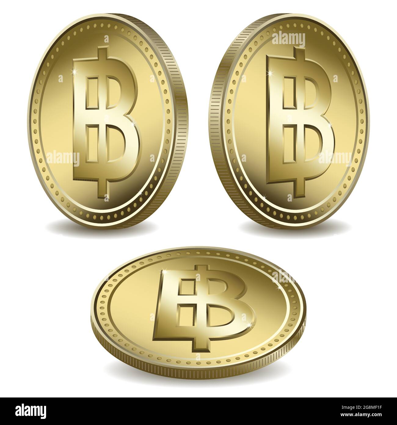 Thai baht coins money Stock Vector Images - Alamy