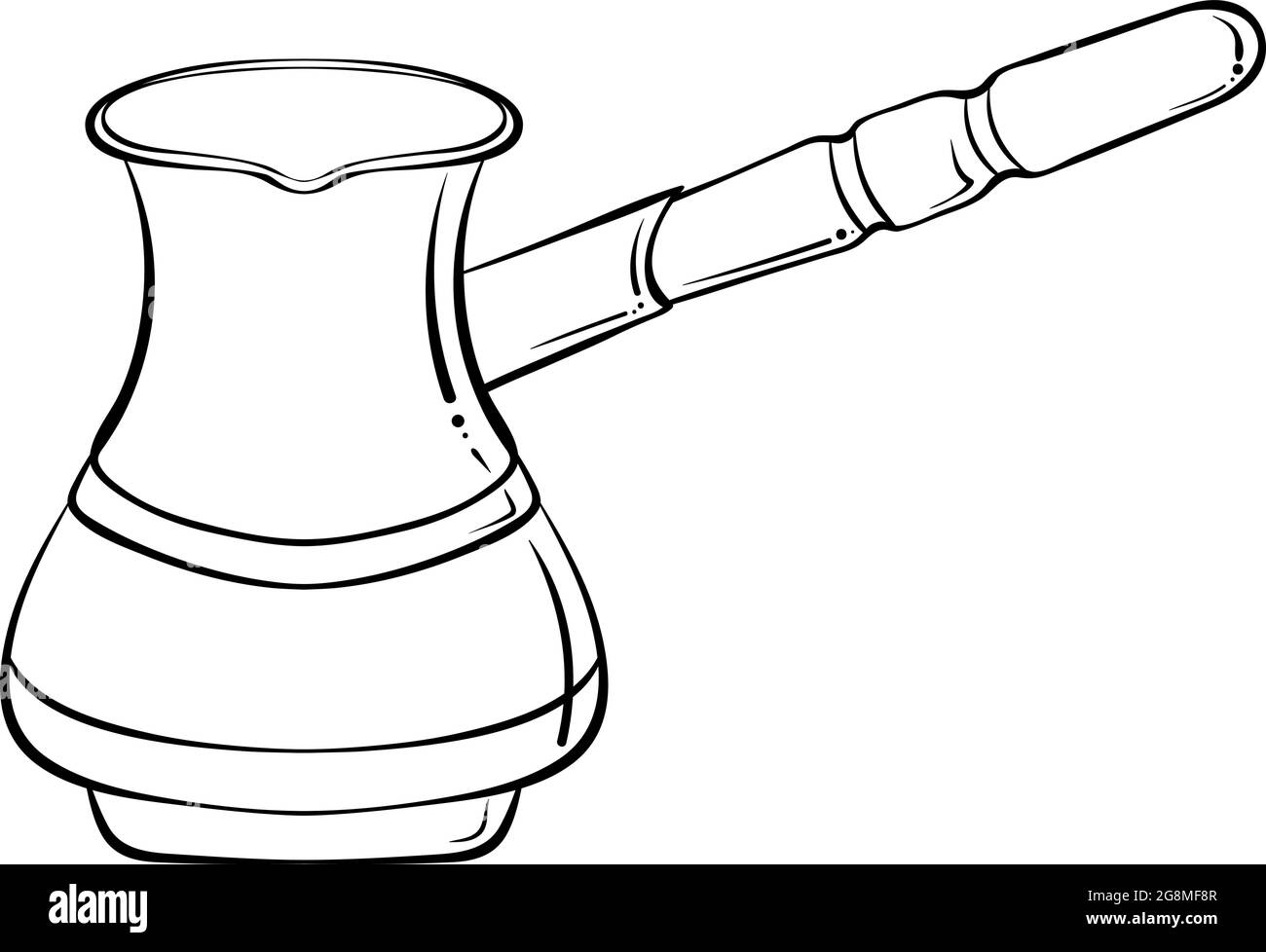 Turkish coffee pot sketch Black and White Stock Photos & Images - Alamy