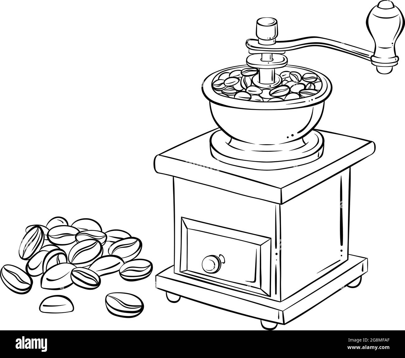 Coffee maker history Stock Vector Images - Alamy