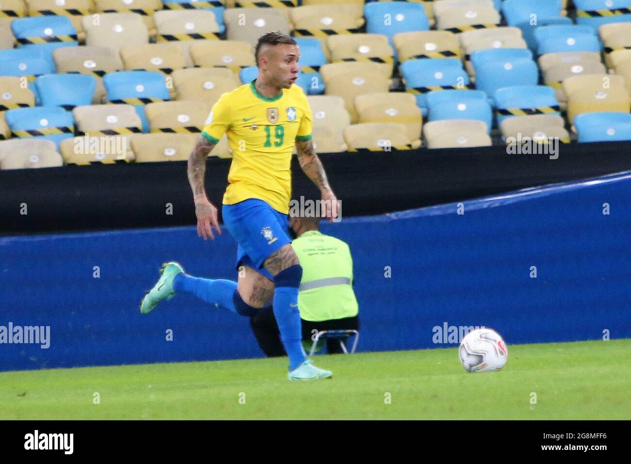 Everton of brazil during the Copa America 2021, Final football match ...