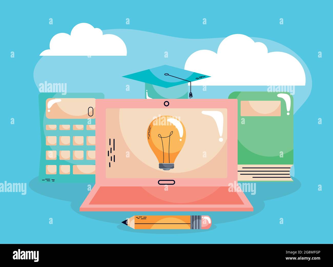Math elearning Stock Vector Images - Alamy