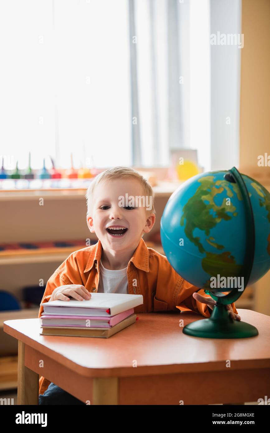 Kid excited classroom hi-res stock photography and images - Alamy