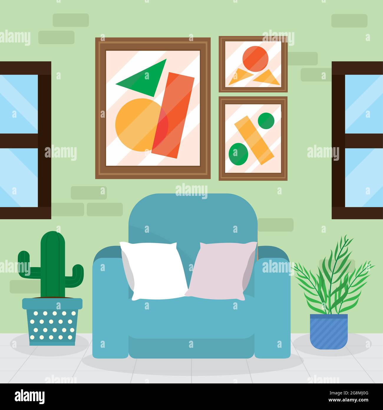 Cozy living room comfy Stock Vector Images - Alamy