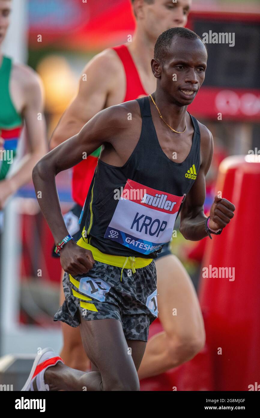 GATESHEAD, ENGLAND - JULY 13: Jacob Krop (KEN) competing in the 3000m ...