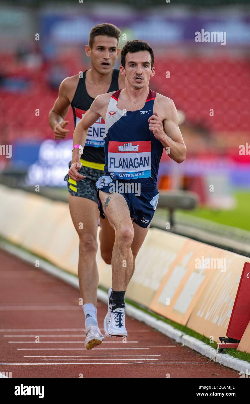 GATESHEAD, ENGLAND - JULY 13: Benjamin Flanagan (CAN) competing in the ...