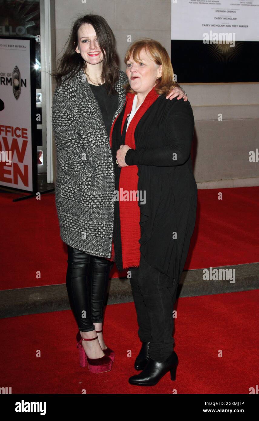 London. UK. Sophie McShera and Lesley Nicol at the Opening Night of ...