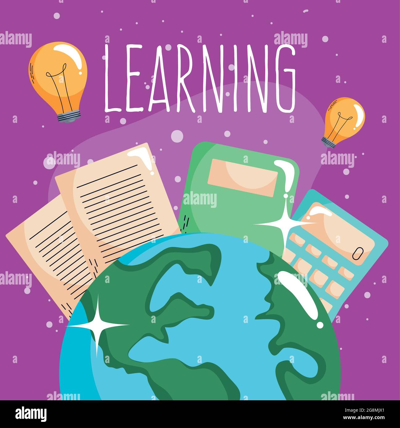 learning lettering with earth planet Stock Vector Image & Art - Alamy