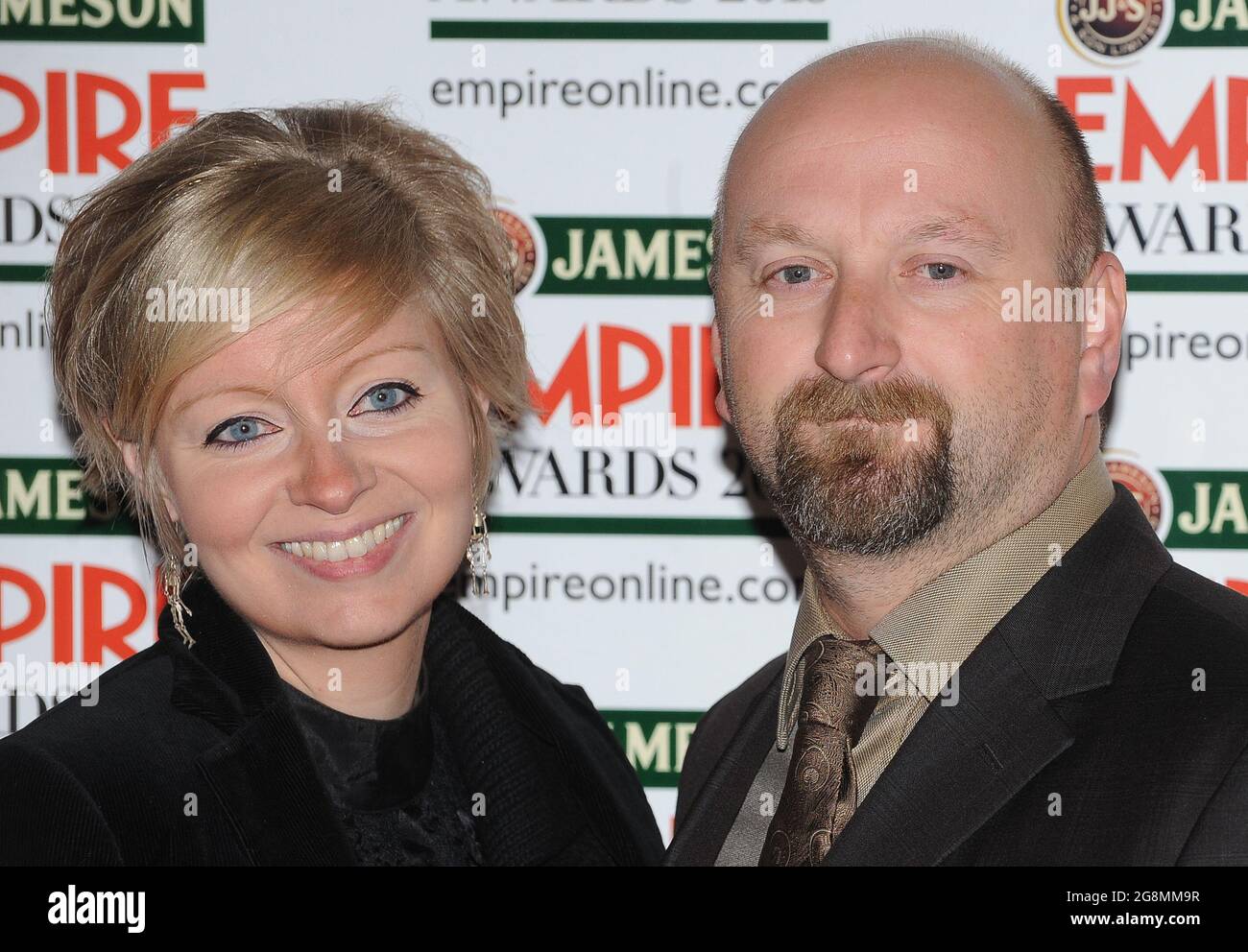 London. UK. Neil Marshall and Axelle Carolyn at the Jameson Empire Film ...