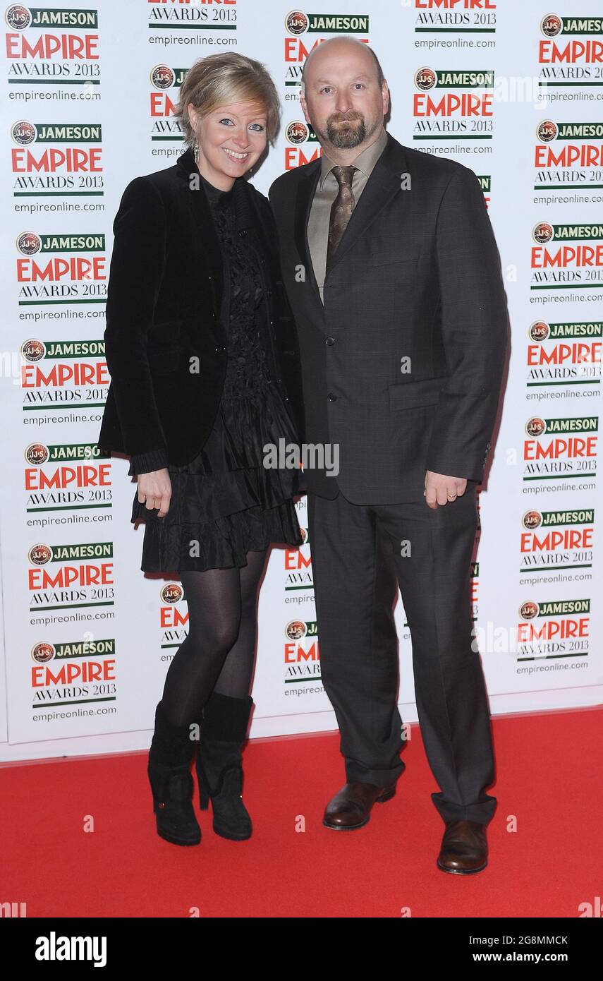 London. UK. Neil Marshall and Axelle Carolyn at the Jameson Empire Film ...