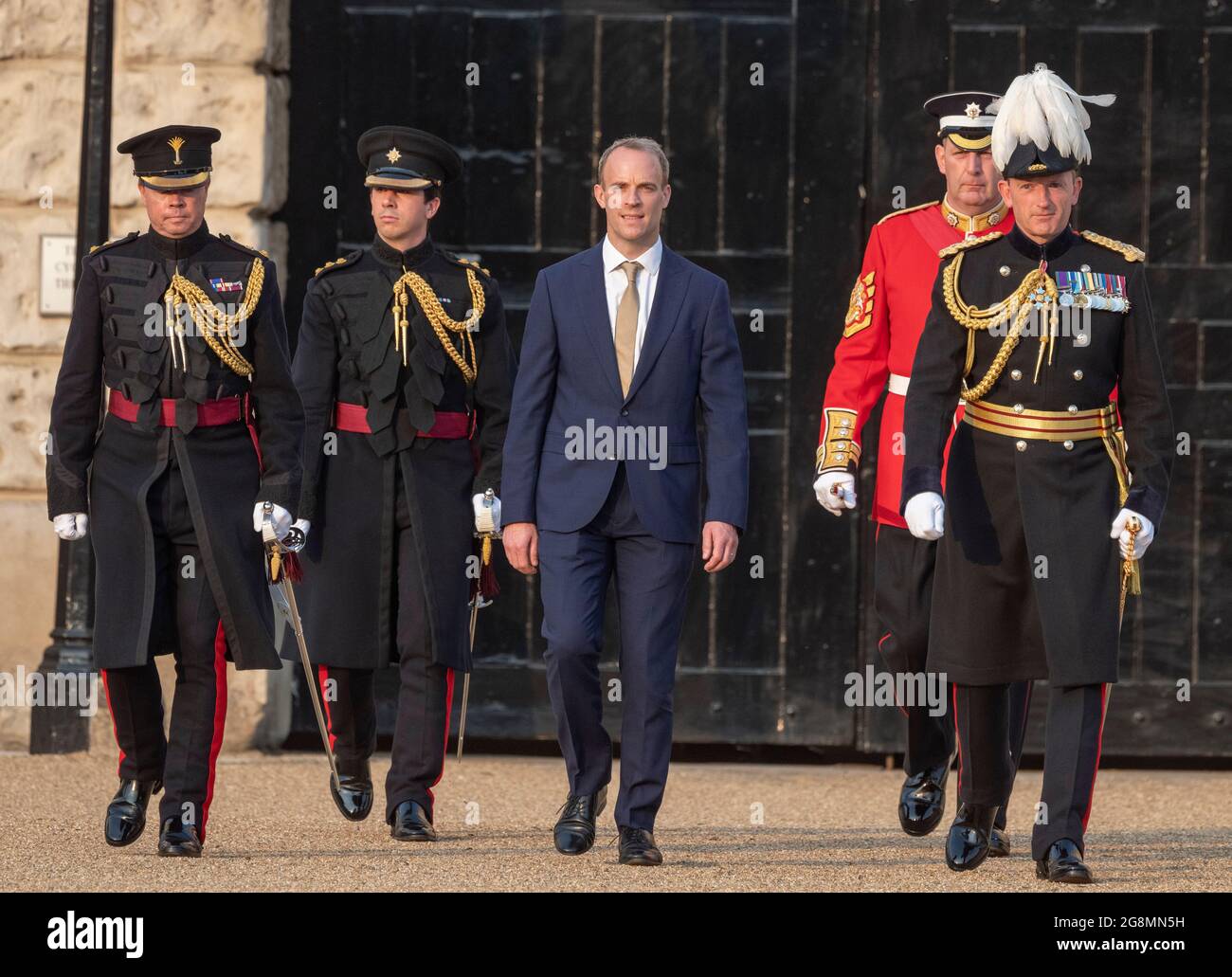 Horse Guards Parade, London, UK. 21 July 2021. Dominic Raab MP, Foreign ...